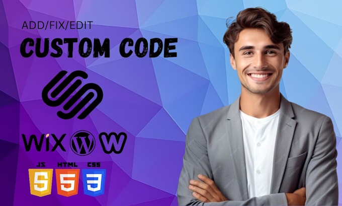 Fix add custom html and css code, convert clone squarespace webflow ...
