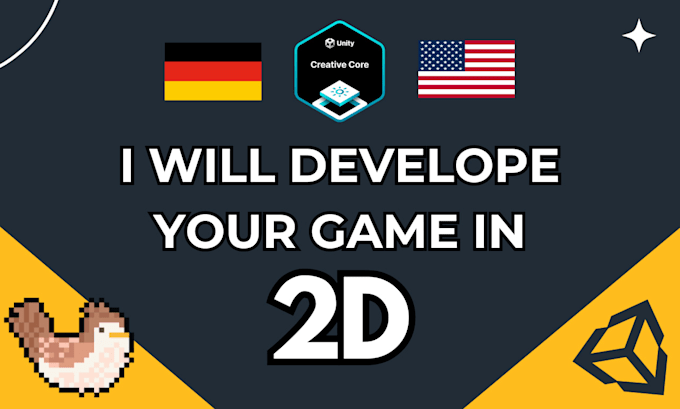 Develope your 2d unity game for pc mobile or web by Redgashop | Fiverr
