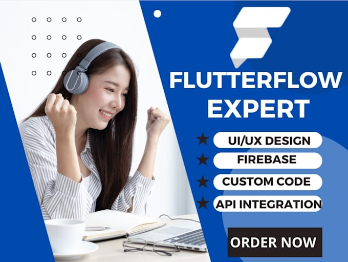 Build flutter flutterflow app mobile app firebase for android ios ai ...