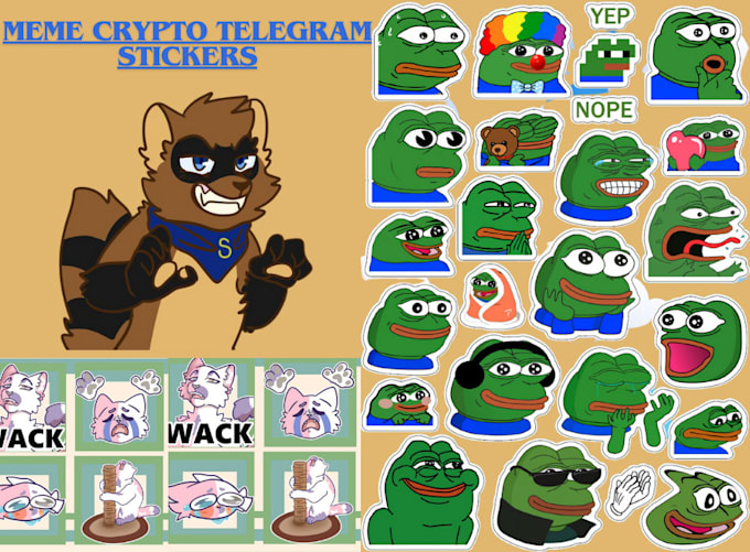 Do custom sticker meme crypto sticker telegram furry sticker animated ...