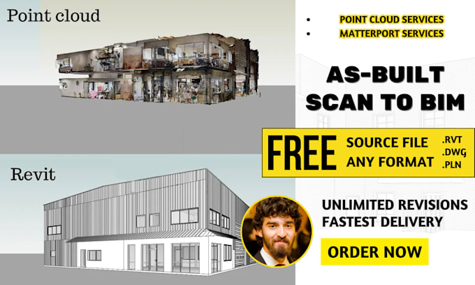 Convert matterport, point cloud scans revit bim or autocad by Girigushpur | Fiverr