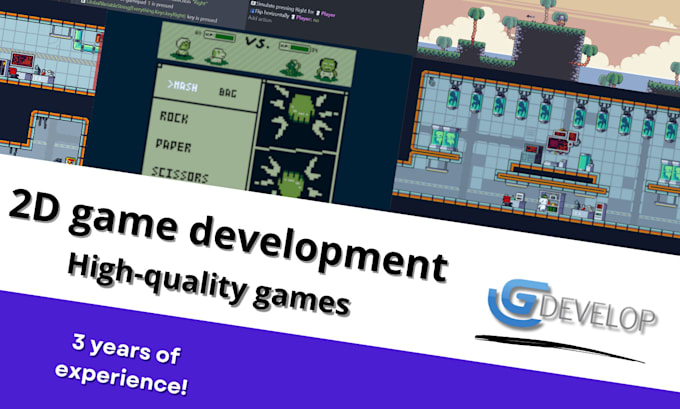 Create you a custom 2d game based on your idea in gdevelop by Jimmy_db | Fiverr