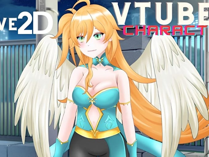 Design and rig your vtuber character, 2d vtuber, live2d vtuber model