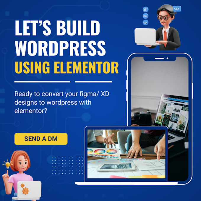 Convert your figma and xd design to wordpress with elementor by Designmave | Fiverr