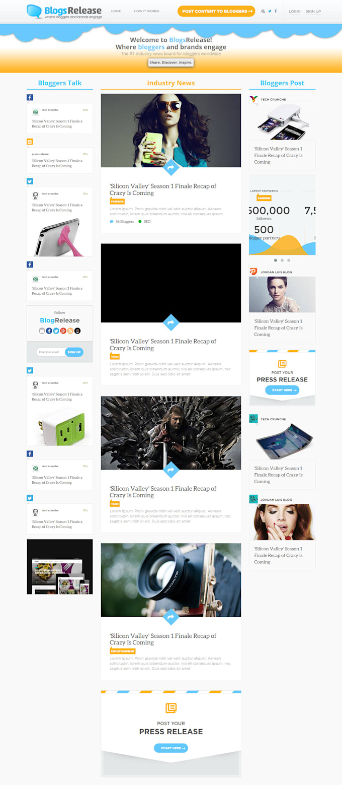 Coding awesome html website with fully responsive design by Pure_codeer ...