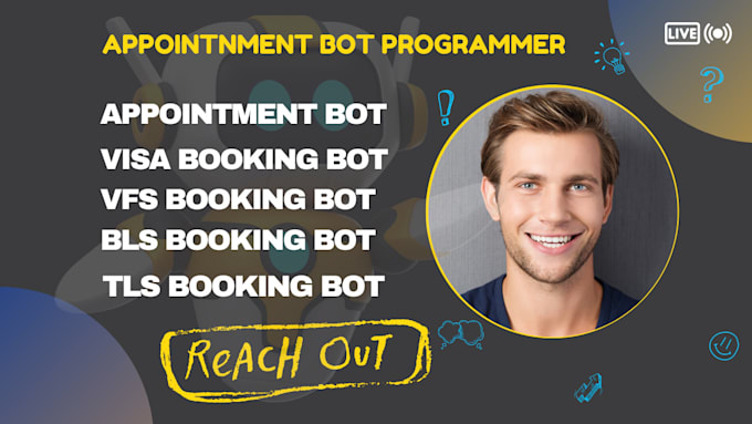 Build Appointment Booking Bot Visa Booking Bot Vfs Booking Bot Tls Bls Bot By Kelvndev Fiverr 1233