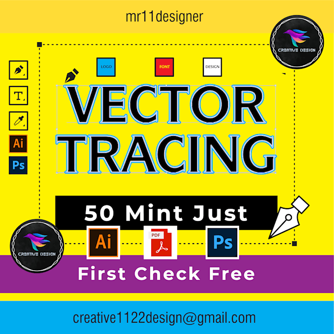 Expert logo vector tracing and redesign by Mr11designer | Fiverr