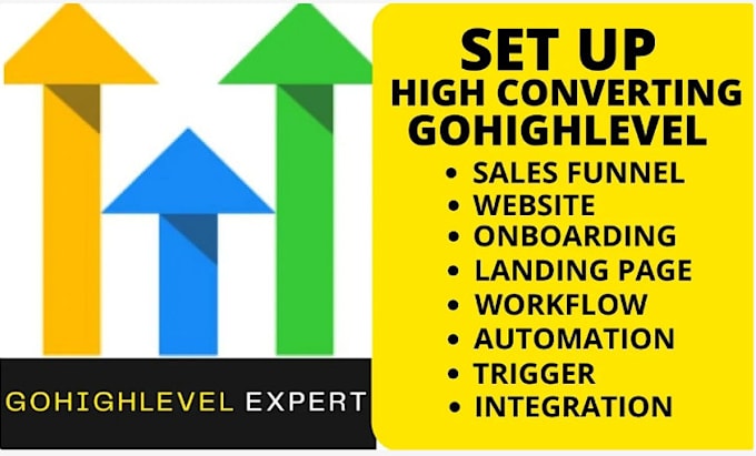 Build complete sales funnel using click funnel gohighlevel landing page ...