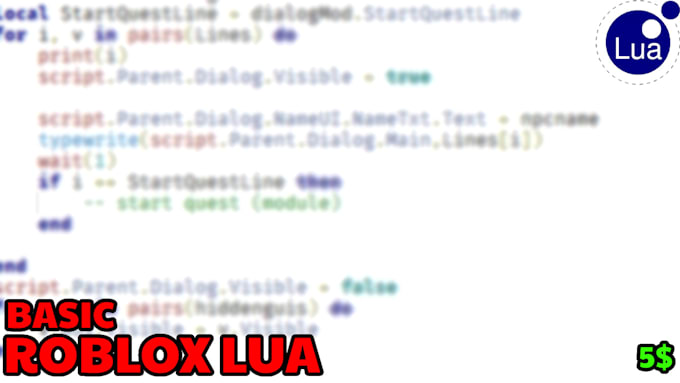 Code in roblox studio by Danielgames_ | Fiverr