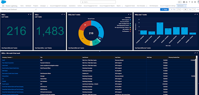Create data driven salesforce dashboards by Mr_dashboard | Fiverr