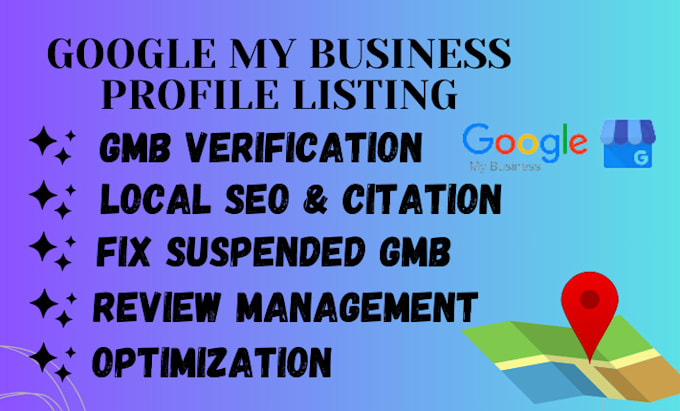 Do gmb listing create google my business profile maps ranking optimize local seo by Khiaram | Fiverr
