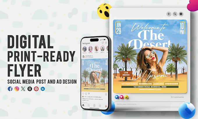 Do elegant digital or print ready flyer design for event by Jahid ...