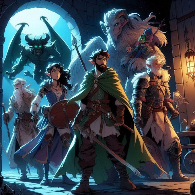 Make best dnd character art for you by Ukheosh30 | Fiverr