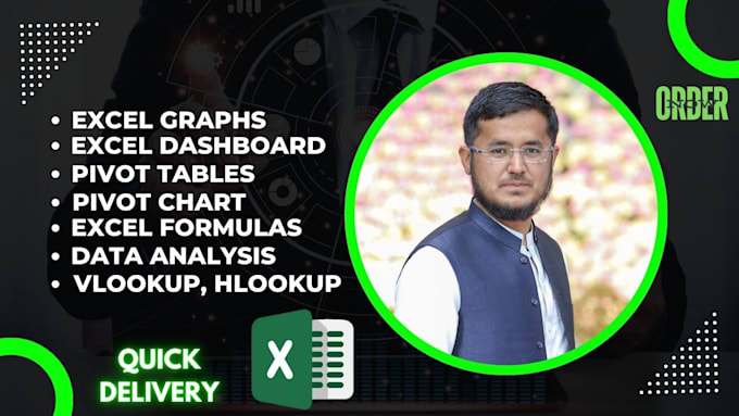 Create excel graphs, pivot tables, charts, and dashboards by Datazalmay | Fiverr