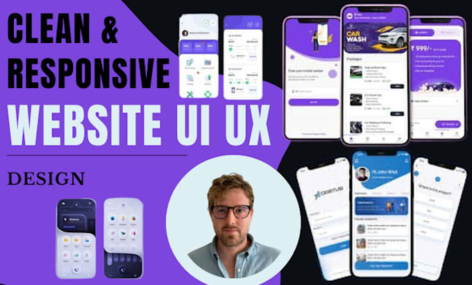 Do figma website design, website ui ux, app ui ux design, ui ux ...
