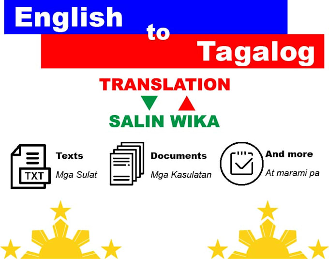 Do translation from english to tagalog and vice versa by Rhio_gonzales ...