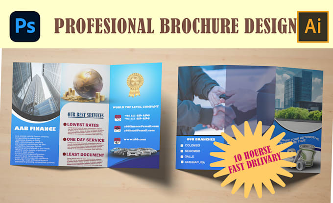 Design professional brochures, invitations, food manu, flayers by Prasagraphics | Fiverr