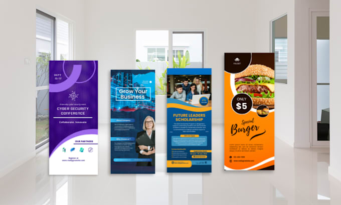 Design roll up signage, pop up banner, and signage by Junaidsarwar3 ...