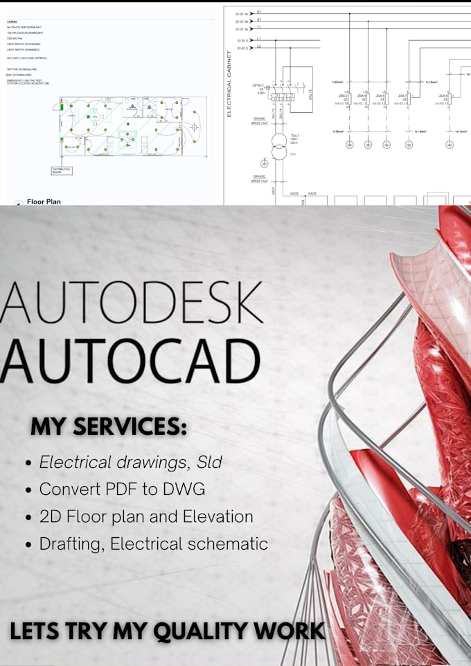 Fare disegni elettrici in autocad, schemi e planimetrie