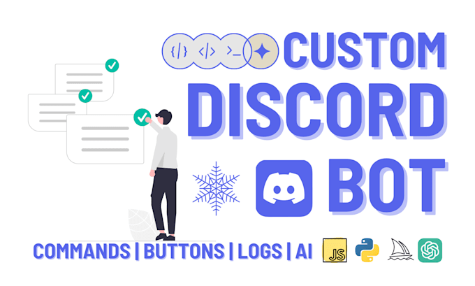 Create a custom discord bot for your discord server by Asif_dev_bd | Fiverr