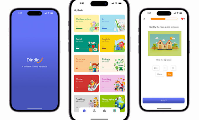 Do educational app kids learning app ui ux design school app kid app ... Do educational app kids learning app ui ux design school app kid app ...