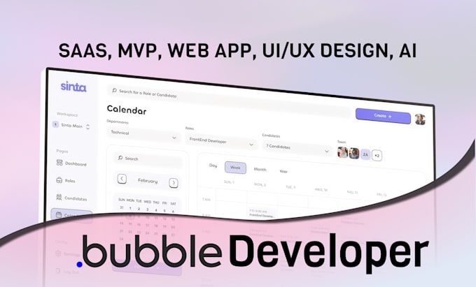 Build a web application, saas, mvp as bubble developer with bubble io by Codeless_ark | Fiverr