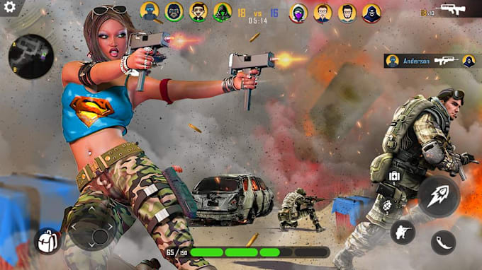 Develop 2d and 3d game, multiplayer shooting game, fps game, in unity ...