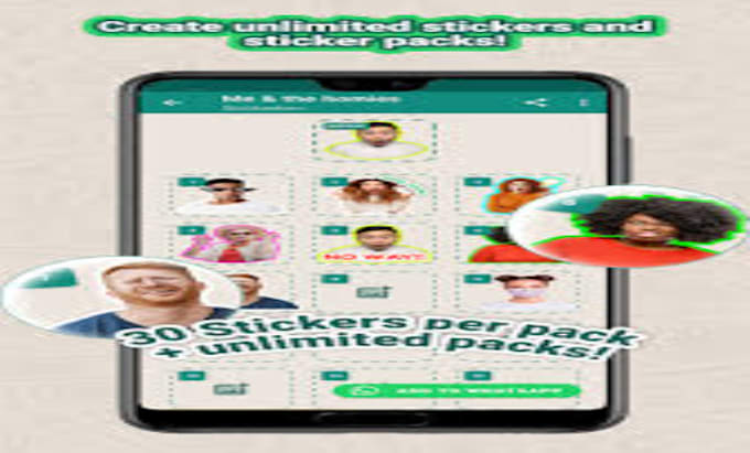 Making whatsapp stickers in your picture by Kashifrizwan201 | Fiverr