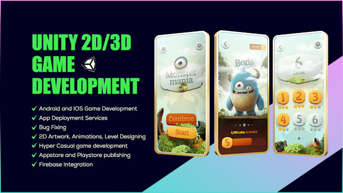Do unity game development, mobile game design and development, unity developer by Zohaib_anjum ...
