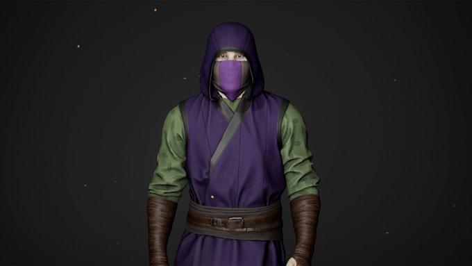 3d ninja character,mortal kombat character,samurai model,game character ...