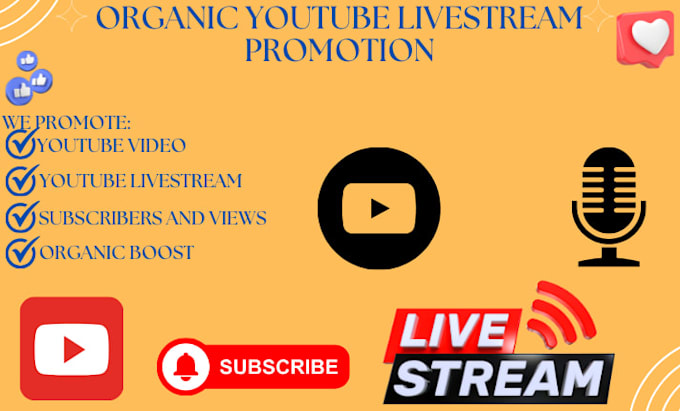 Do youtube live stream promotion live streaming channel promotion by ...