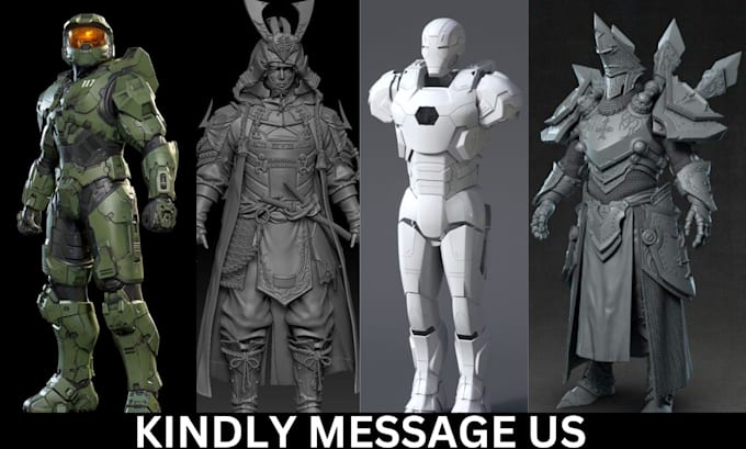 Design full knight 3d cosplay wearable armor 3d model 3d weapon ...