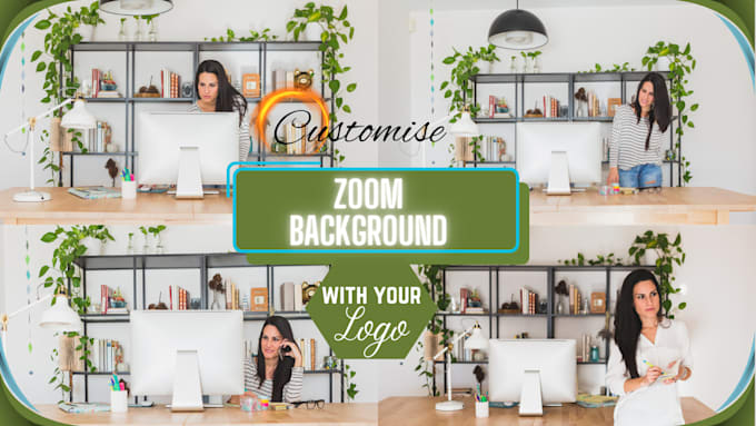 Create custom zoom virtual background for zoom meeting by Creativerocky69 | Fiverr