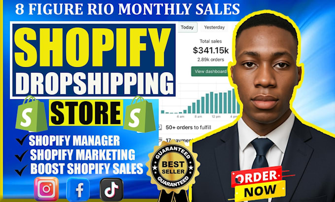Do shopify manager 8 figure roi monthly sales for shopify dropshipping ...