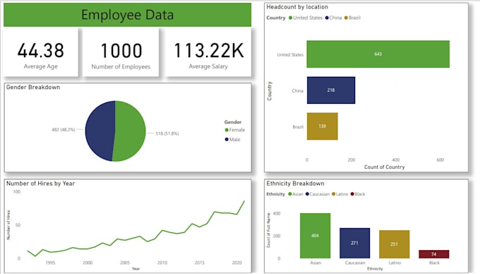 Create expert data visualisations and dashboards by Joe_bateman | Fiverr