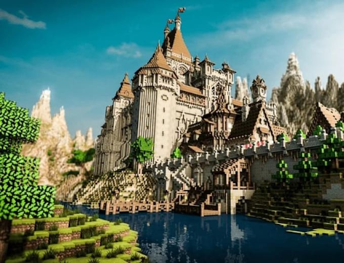 Build minecraft spawn,castle,house in survival or creative by ...