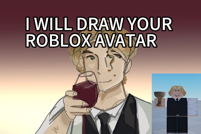 Draw your roblox avatar in an anime style by Tristan_nnnn | Fiverr