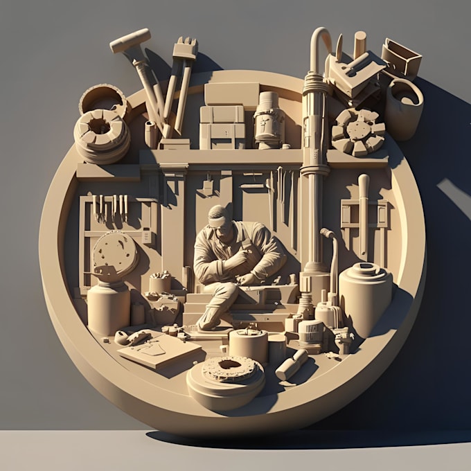 Sculpt 3d bas relief 3d image engraving bas relief model 3d cnc works ...