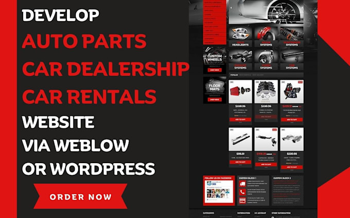 Design auto parts website auto parts ecommerce website by Buzzclicksweb ...
