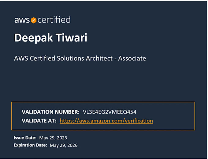 Be your aws and devops engineer by D2messm | Fiverr