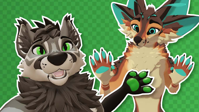 Made custome vrchat, avatar commission furry avatar by Souzatesus | Fiverr