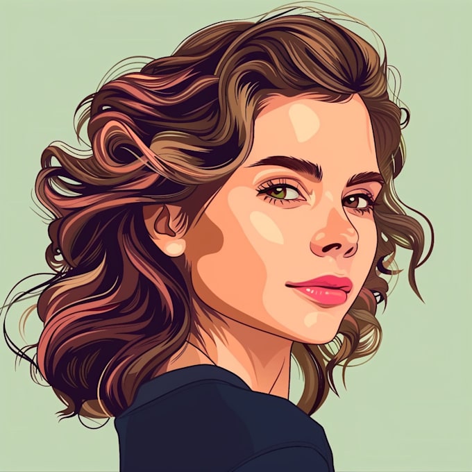 Make a cartoon vector portrait from your photo by Akishinbro | Fiverr