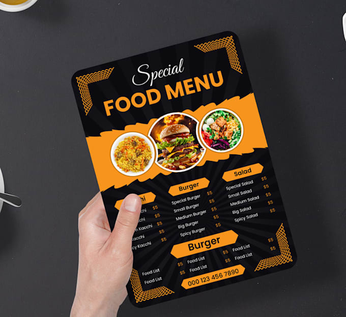 Do an amazing menu design, food menu, restaurant menu design by Serhii56 | Fiverr