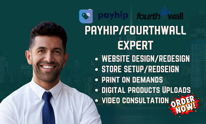 Setup payhip fourthwall ecommerce website customize payhip fourth wall store by Kenny_develop0 ...
