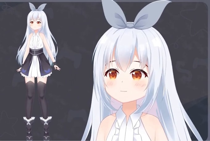 Dibujar modelo vtuber, modelo vtuber live2d, rigging vtuber 2d