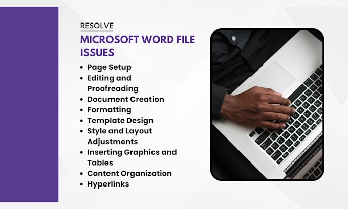 Expertly fix word file issues like page setup, edit, create, format, and more by Muhammadashan91 ...