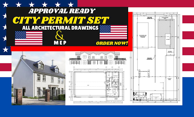 Draw and design city permit blueprint site plan by Citypermit_pro | Fiverr
