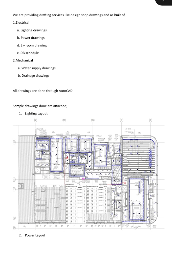 Do mep and elv autocad 2d drafting by Aneeshaminisn | Fiverr