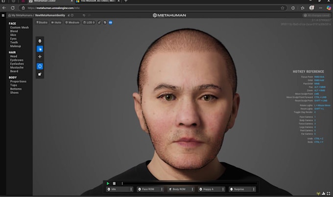Create 3d metahuman character using mesh to metahuman with ue file by Samllps | Fiverr