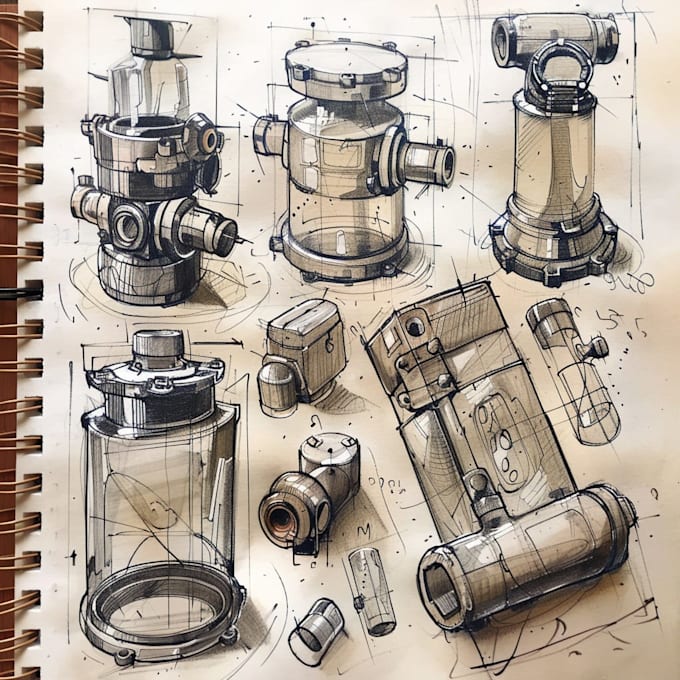 Design sketches of your product ideas by Unaroth4 | Fiverr